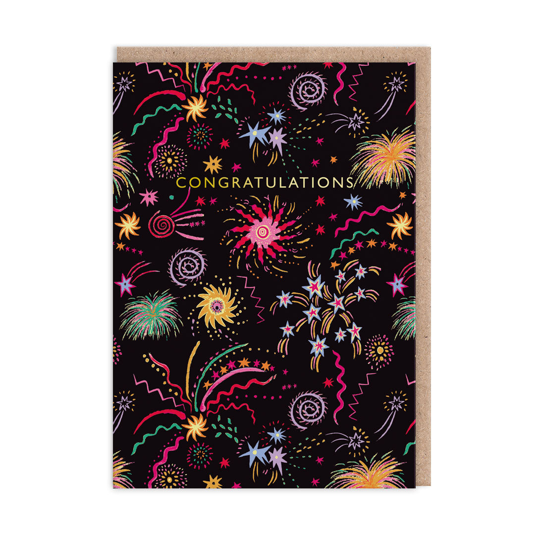 Fireworks Congratulations Card | Ohh Deer Wholesale