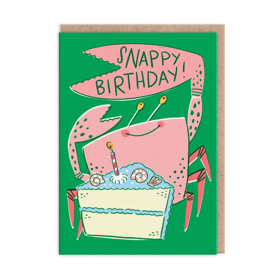 Snappy Crab Birthday Card (12032) – Ohh Deer Wholesale